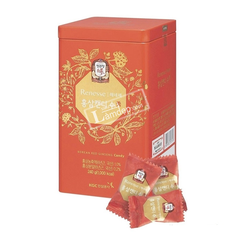 Kẹo Hồng Sâm KGC Korean Red Ginseng Candy Renesse 240g